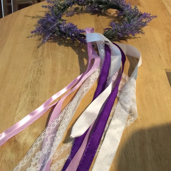 Accessories | Handmade Halo Of Lavender W Ribbons | Poshmark